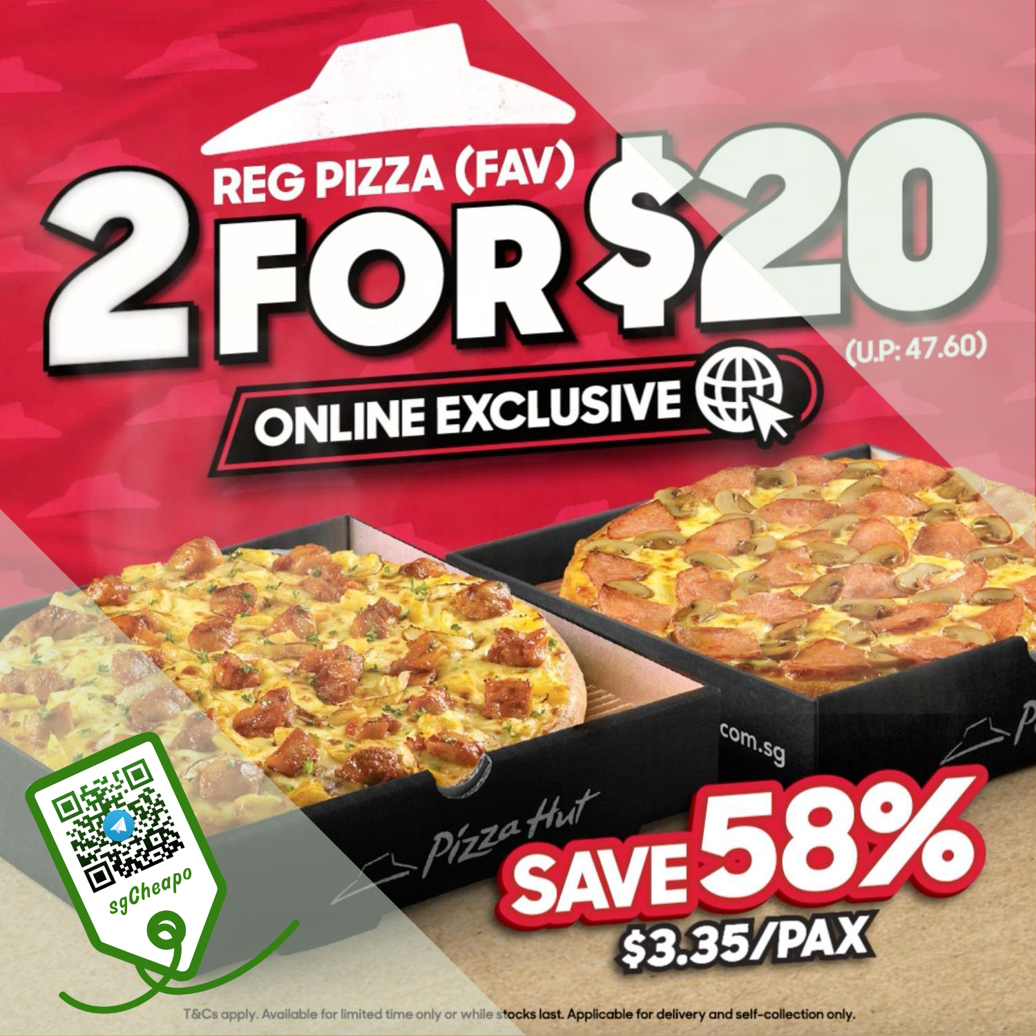 2 for $20 Pizzas - sgCheapo