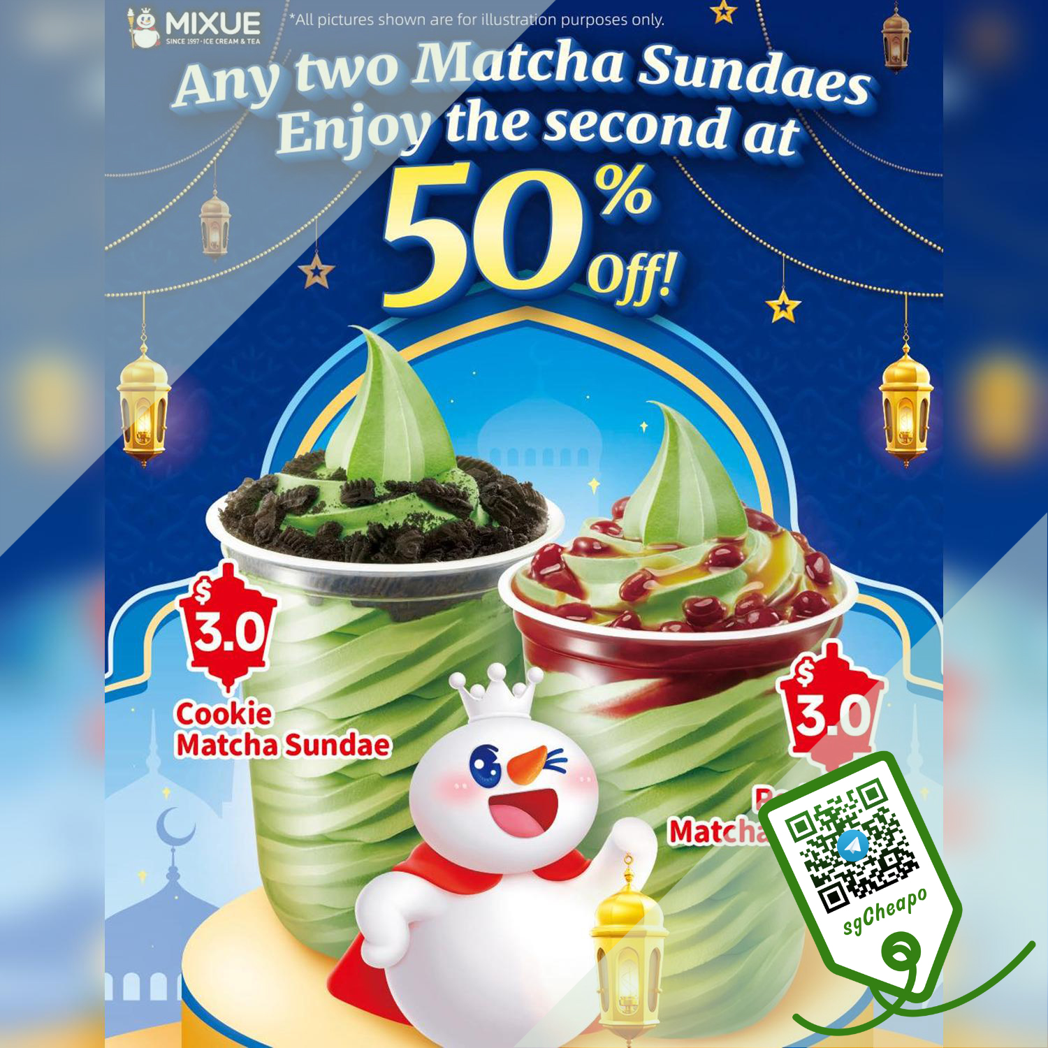 50% OFF Second Matcha Sundae - sgCheapo