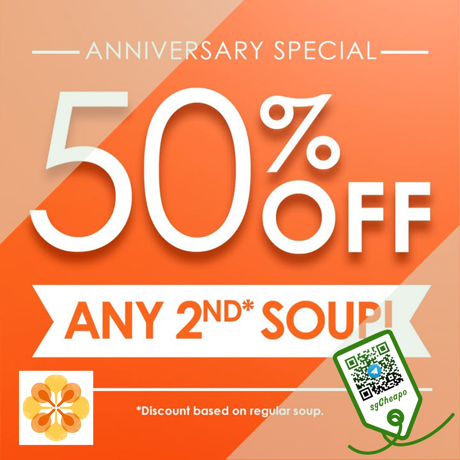 50% OFF 2nd Soup - sgCheapo